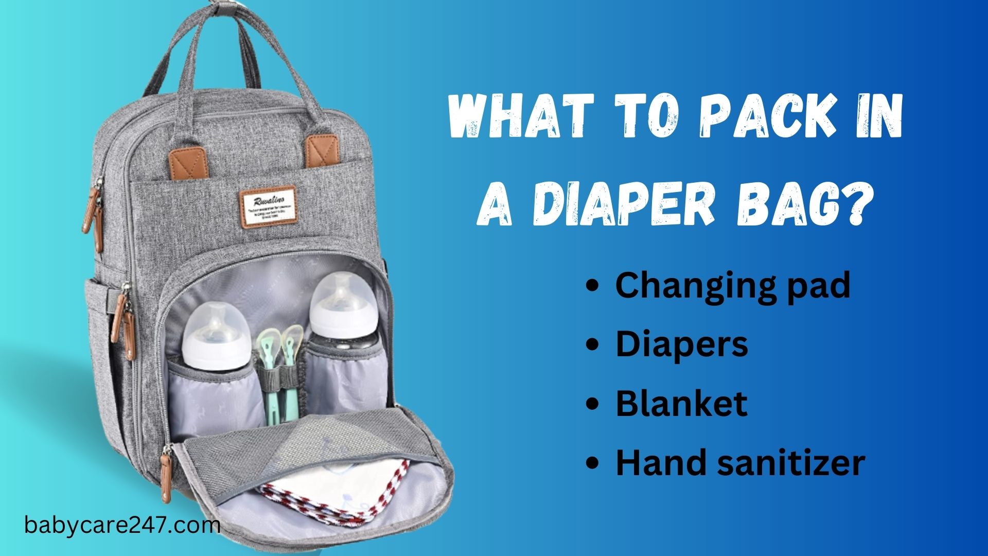 What To Pack In Diaper Bag Babycare247